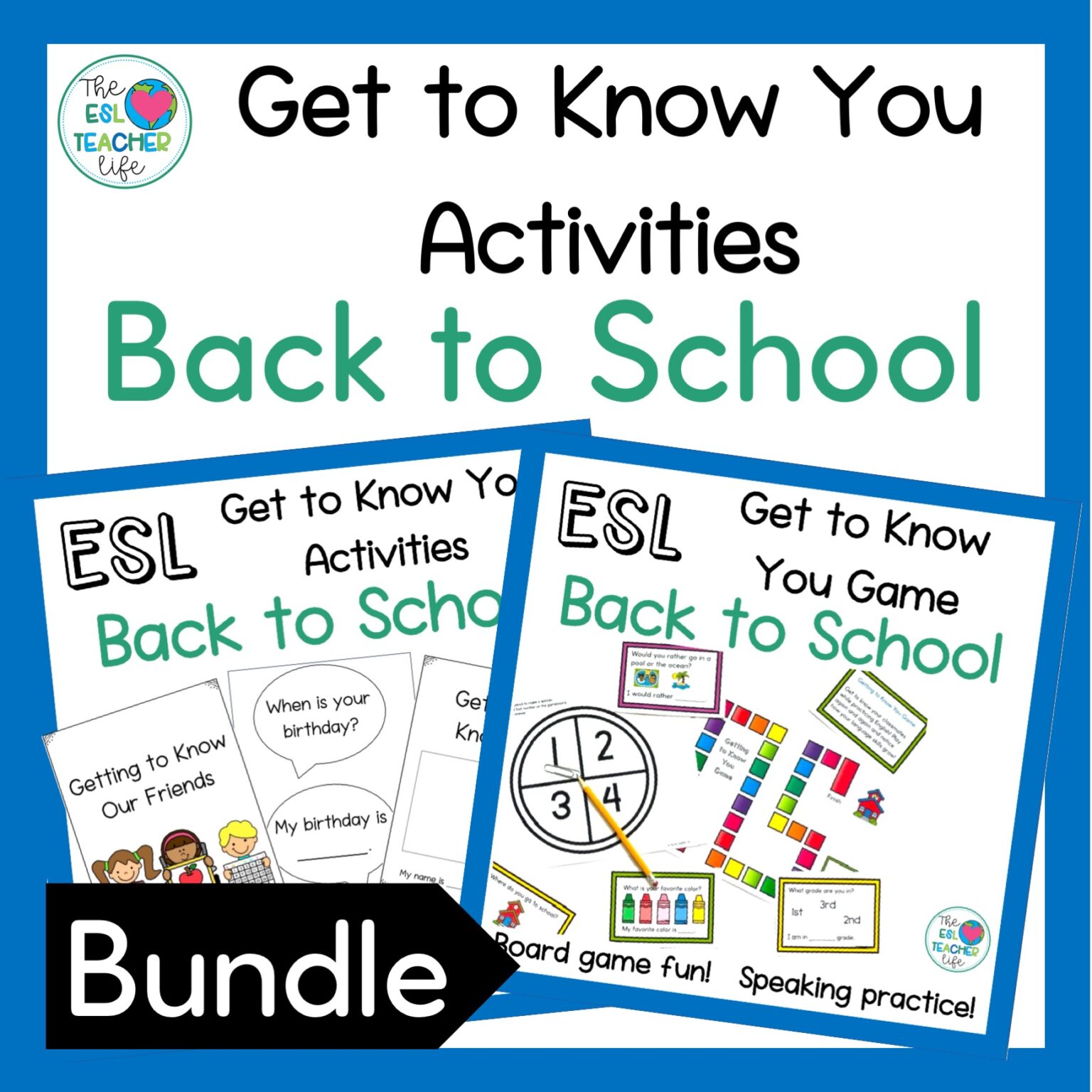 ESL Getting to Know You Activities - The ESL Teacher Life