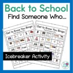 Back to School Icebreaker Activity - The ESL Teacher Life